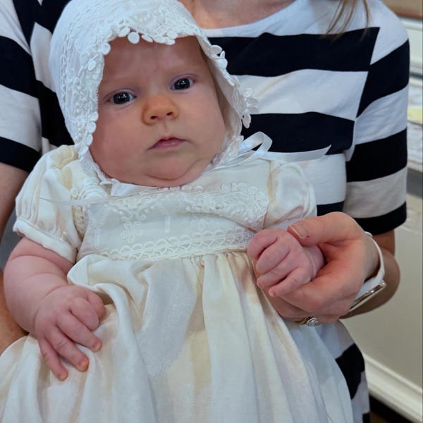 Waist Style Infant Slip, Infant Christening Slip, Infant Baptism Slip ...