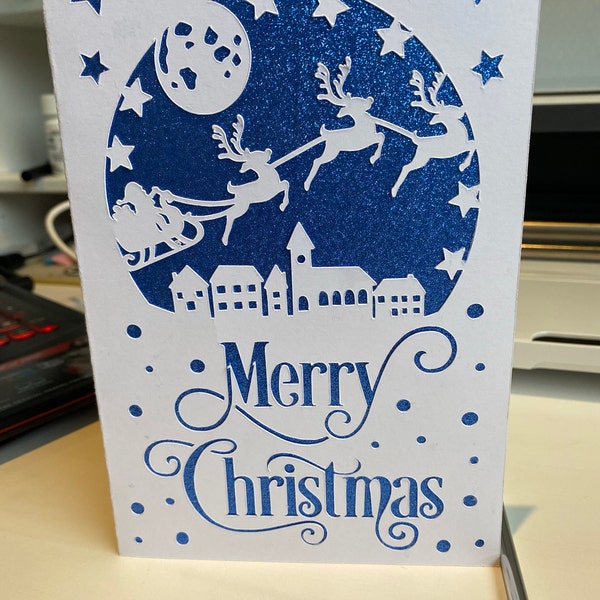 SVG: Christmas Card. Christmas Card Svg. Merry Christmas Svg. Cricut ...