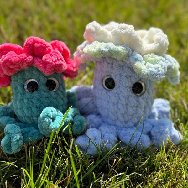 No-sew Octo Flower Crochet Pattern - Etsy