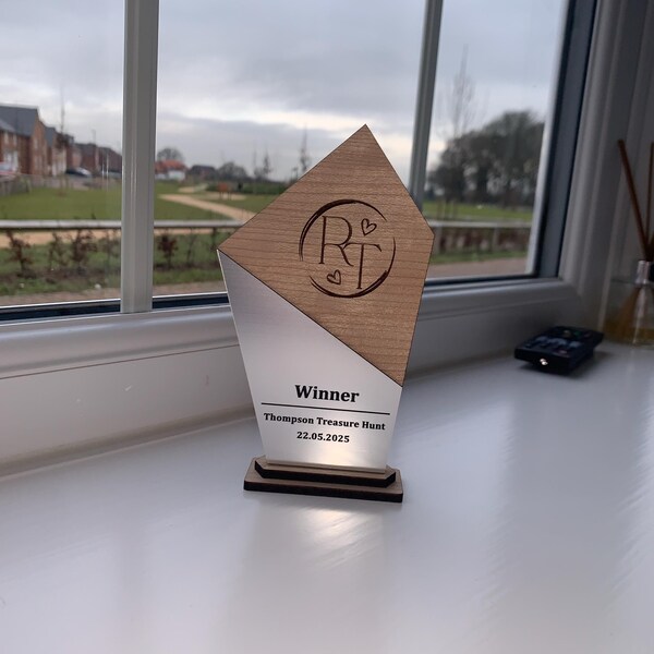 Engraved Trophy Award With Logo & Wording for Schools, Football, Dance ...