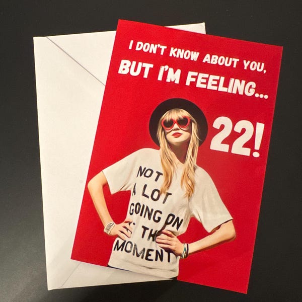 Taylor Inspired Birthday Card Swift Merch Funny Swifty Birthday Card - Etsy
