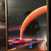 The Space Cowboy Retro Futurism Vintage Western Cosmic Sci-fi Art ...