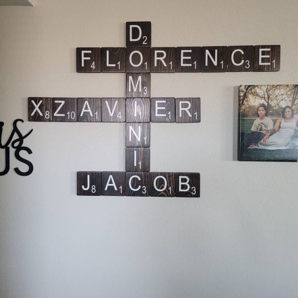 Regular Large Scrabble Tiles - 3.5" Scrabble Letters - Scrabble Tiles ...