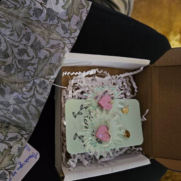 Gilded Birth of Venus Botticelli Acrylic Gold Filled Statement Earrings ...