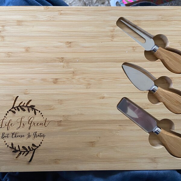 Personalized Cheese Board Set, Custom Cheese Board Set, Engraved ...