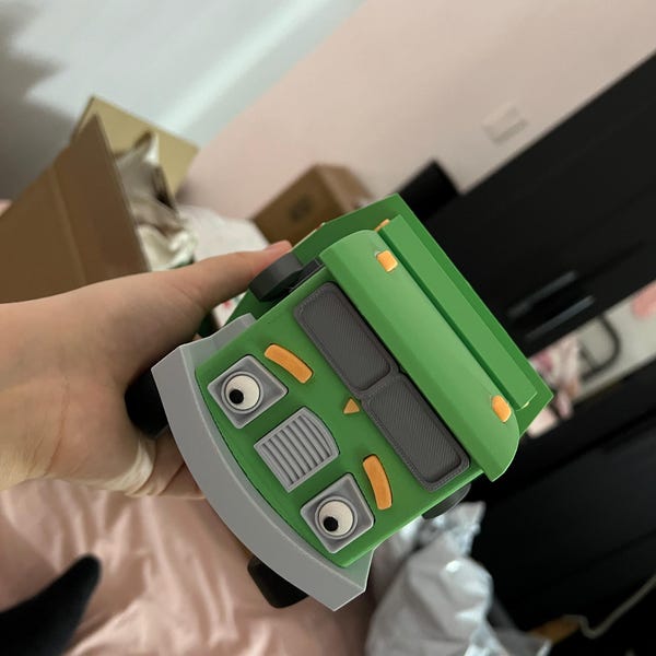 Handmade Trash Truck Toy With Functional Dumpster Arms and Wheels ...
