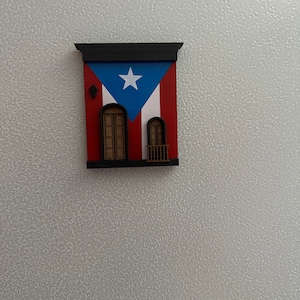 Puerto Rico Flag Wood Display: Boricua Table Decor - Etsy