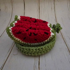 Apple Slices Coaster Set Crochet Pattern, PDF for Instant Download - Etsy