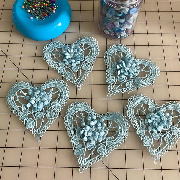 Floral Venice Lace, Embroidered Flower Trim, Embroidered Lace, Floral ...