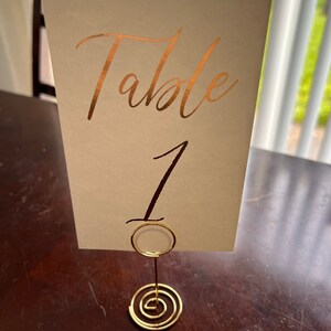 Rose Gold Table Numbers Blush Table Numbers Wedding Table - Etsy