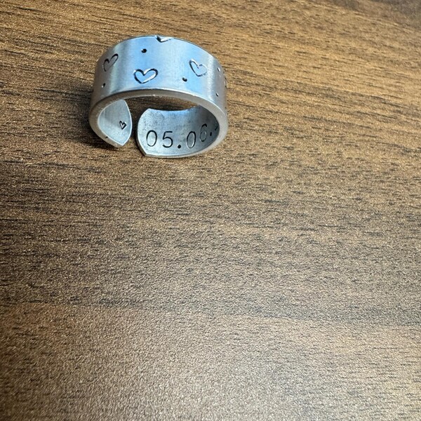 P4L / Pogue for Life / Outer Banks / Hand Stamped Metal Ring / Secret ...