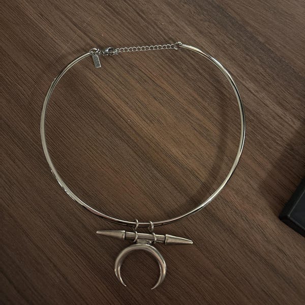 Spike Chain Choker Necklace| Gothic Jewelry| Spike Necklace| Emo ...