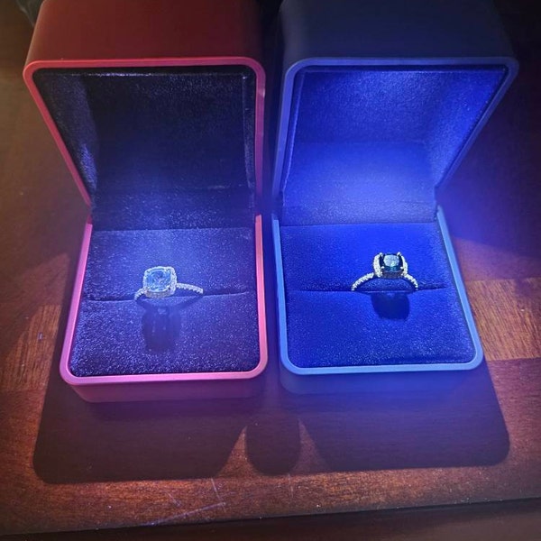 New Design LED Light Engagement / Wedding / Anniversary Jewelry Ring ...
