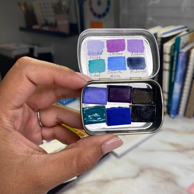 Handmade Watercolor Paints SUPERNOVA Artisan Paint Palette, Set of 6 ...