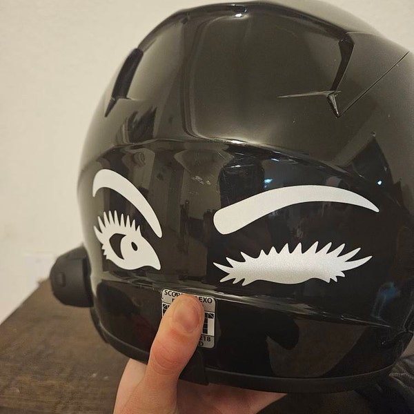 Winking Eyes Reflective Decal, Eye Lashes Wink Car Window Sticker ...