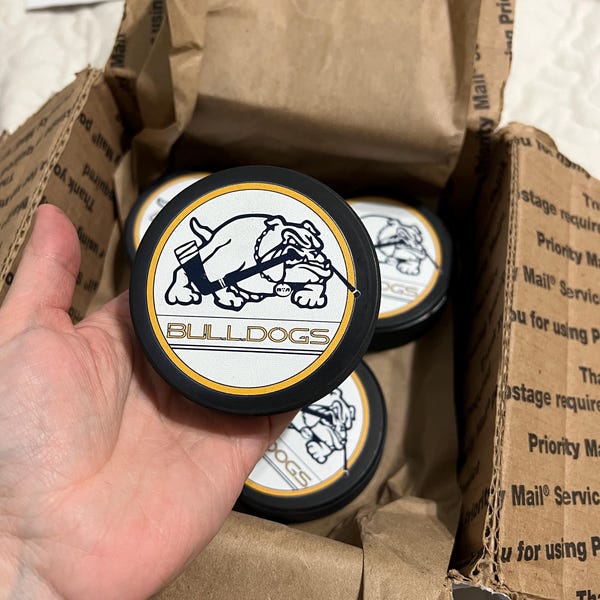 Custom Ice Hockey Puck With PHOTO + LOGO - Personalized Puck - UV ...