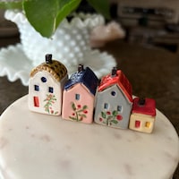 Little Ceramic Houses Sold Individually (1 Pc) | Handmade | Different ...