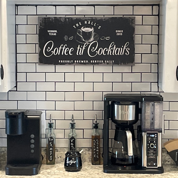 Rustic Farmhouse Kitchen Decor Custom Family Name Established Sign ...