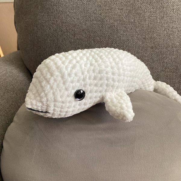 PATTERN: Bianca the Beluga Whale Pattern - Amigurumi Beluga Pattern ...