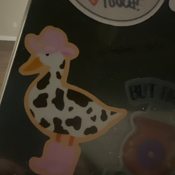 Pink Cowgirl Duck Sticker - Etsy