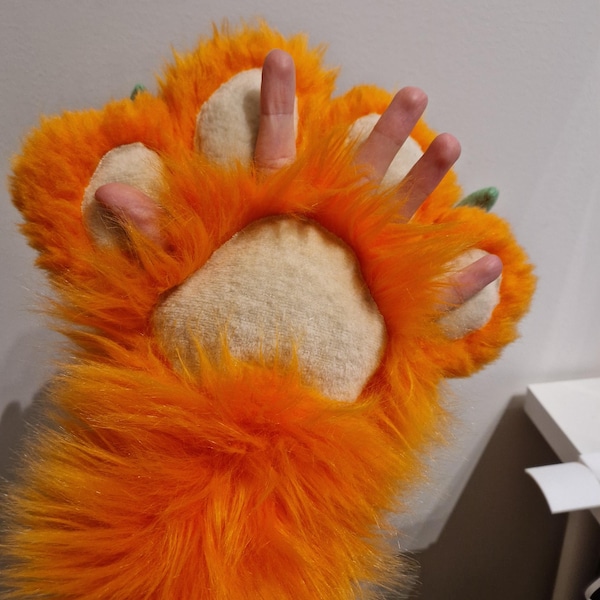 PDF Pattern Download Puffy Fursuit Handpaws, Furry Paws Tutorial, Paw ...