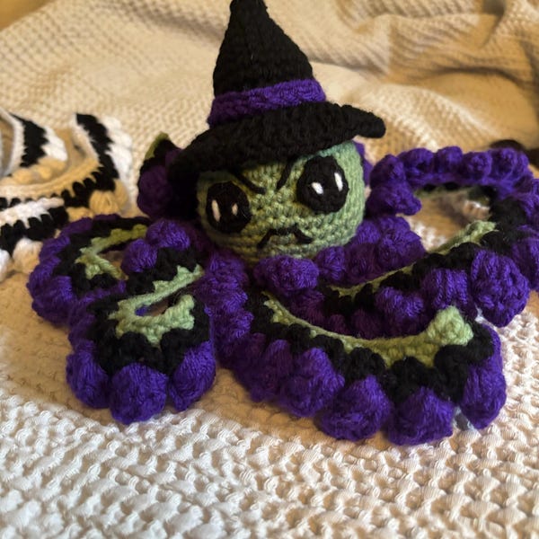Jumbo Plush Crochet Octopus, Custom Color Handmade Octopus Ocean Themed ...