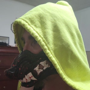 Glowing Cyberpunk Samurai Wolf Mask Samurai Wolf Mask Wolf Mask Cyber ...