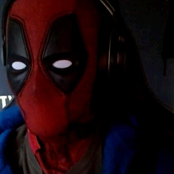 Deadpool Halfshell Costume Cosplay Mask With Screen Printed Fabric and ...