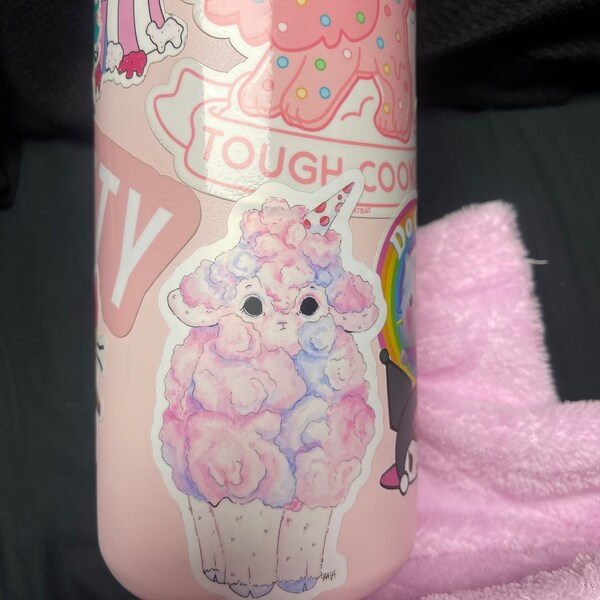 Cotton Candy Sheep Sticker - Etsy
