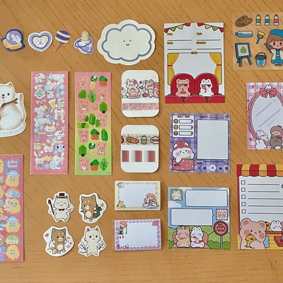 Cute Cartoon Sticker Sheet Bundle Random Mix of Adorable Japanese ...
