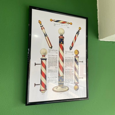 Straight Razor Face Shave Diagram From 1866 the Barbers Manual by A.B ...