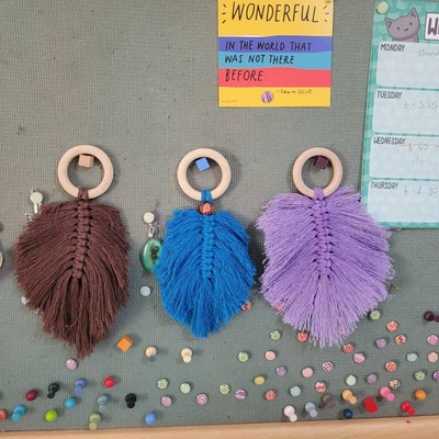 DIY Leaf Macrame Wall Hanging Kit With Video Tutorial Make Your Own ...