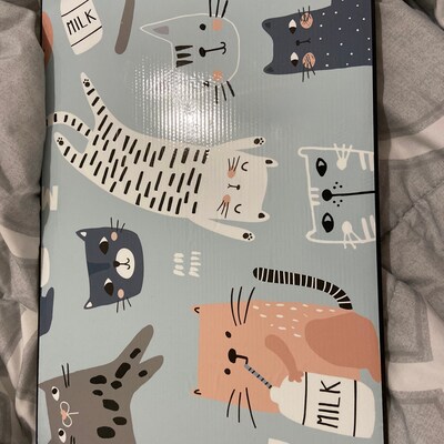 Playful Kitty Cat Party Illustration Laptop Skin, MacBook Skin ...