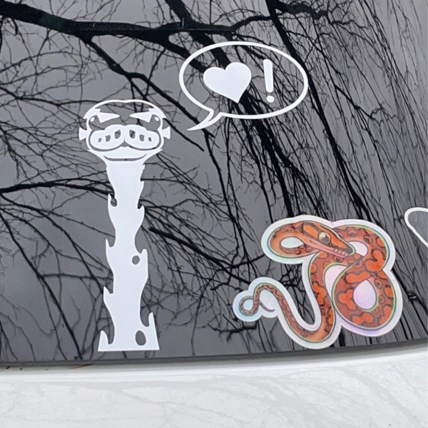 Peeking Ball Python Decal - Periscoping Snake, Serpent, Boa, Reptile ...