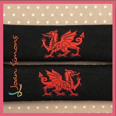 Welsh Dragon Machine Embroidery Design - Etsy
