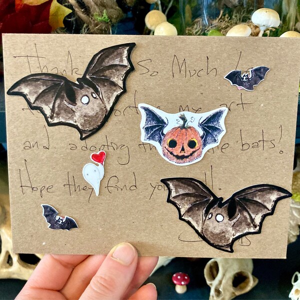 Creepmas Bat Sticker – Snowy Bones – Cute Bat Water Bottle Sticker ...