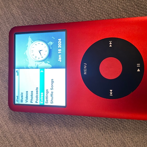 Custom 512GB-2TB Alĺ Blue Ipod Classic 7th Gen - 3000mah Battery ...