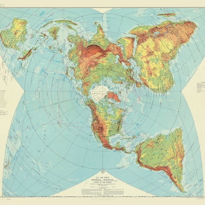 Flat Earth Map With Biblical Scripture - Etsy