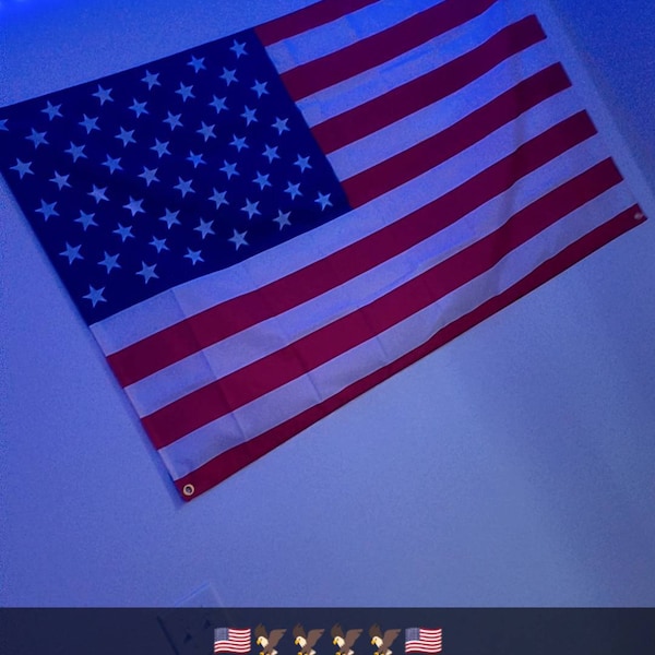 American Flag Custom Any Size USA US National Flag Tapestry 100D ...