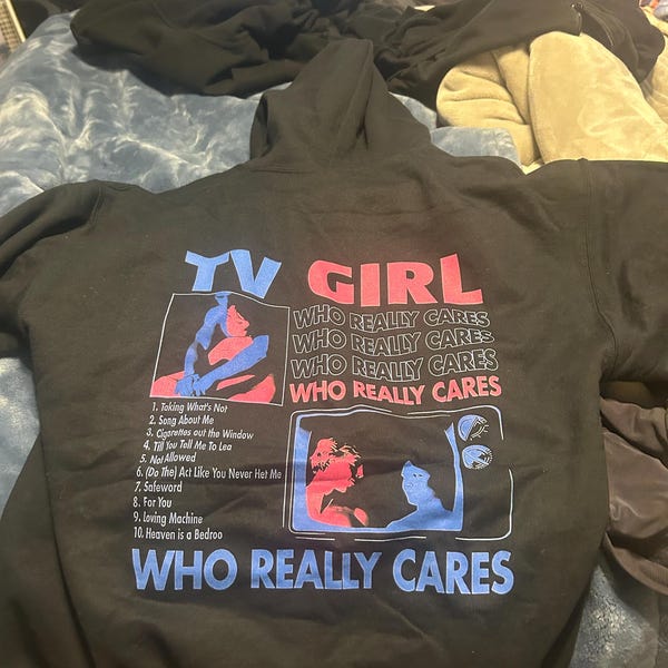 Tv Girl Back Hoodie - Premium Tv Girl Merchandise - Etsy