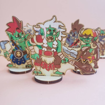 Orc Miniature set of 6 Dungeons and Dragons Dnd Pathfinder TTRPG 2D ...