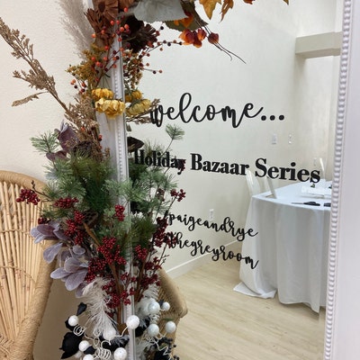 Large Custom Mirror Wedding Decal Custom Mirror Vinyl Create - Etsy