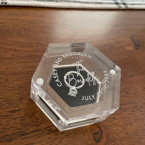 Hexagon Wood Tray Ring Dish Key Coin Jewelry Tray Gift for | Etsy