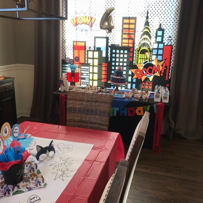 Superhero Party Centerpieces Superhero Centerpieces Superhero Table ...