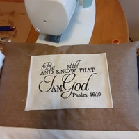 Psalm 46:10 Embroidery Design Be Still and Know That I Am God Machine ...