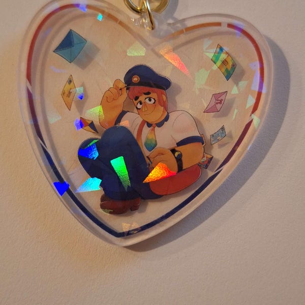Eddie Dear (welcome Home) Two-sided Holographic Charm - Etsy