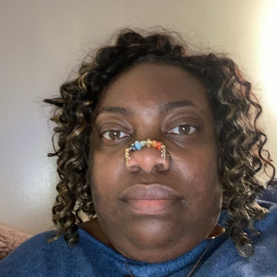 Spiral Nose Bridge Cuff, Double Nostrils Faux Nose Ring, Nose Cuff ...