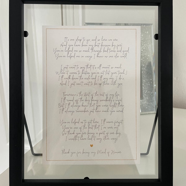 Will You Be My Something Blue Poem, 5x7 Print, Wedding, Sister, Old New ...