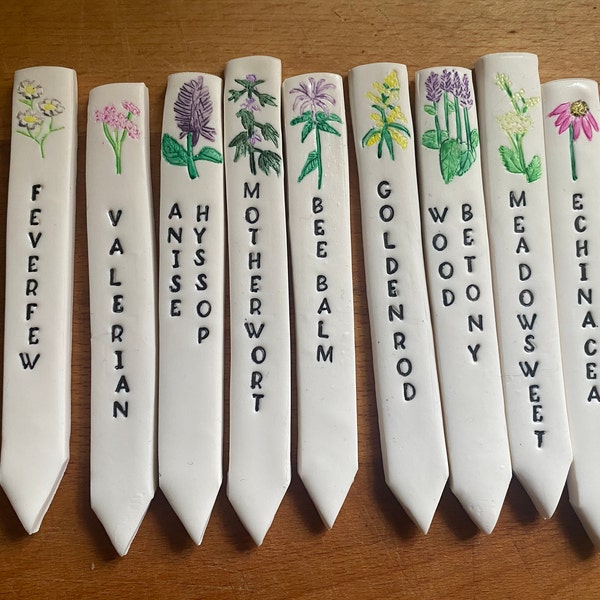 Flower Seed Markers Plant Markers Garden Seed Labels Garden Decor ...