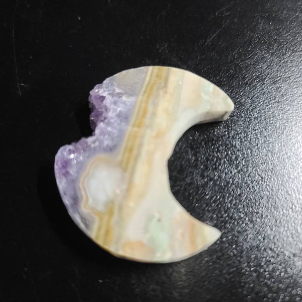 Amethyst Moon Crescent Moon Slices - Etsy